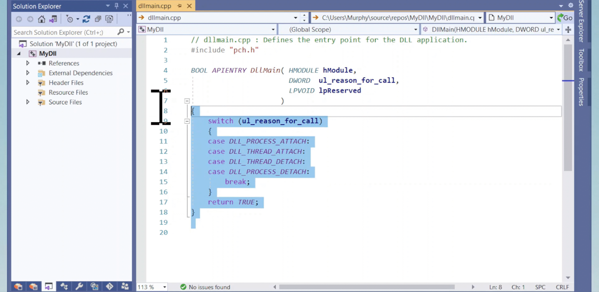 手把手教你在 Visual Studio 下创建并使用 C++ 动态链接库（DLL） - 必锐 Biry.net
